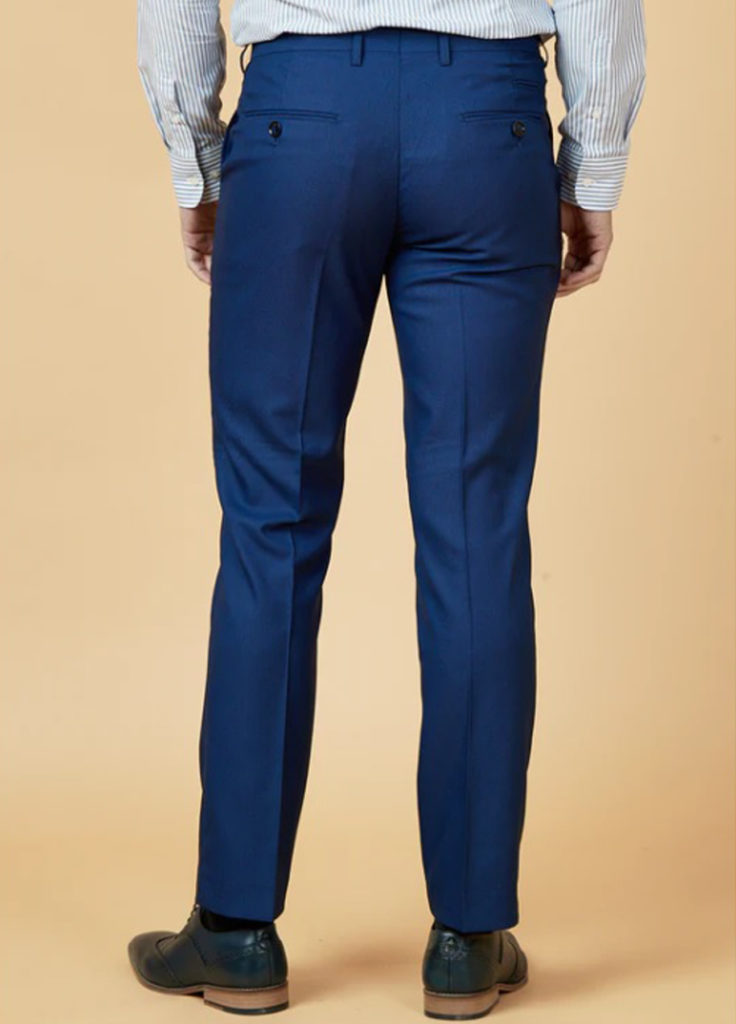 Mens Marc Darcy Danny Royal Blue 3 piece Suit | SuitsMe